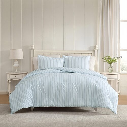 Click here for Laura Ashley Dilly Dally Stripe 3-Pc. Comforter Se... prices