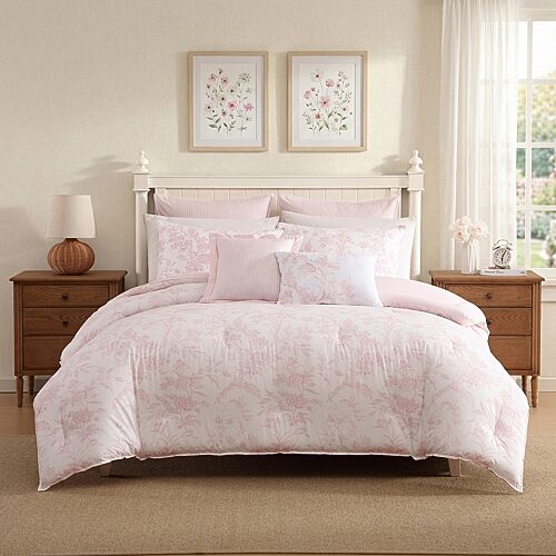 Click here for Laura Ashley Natalie Cotton 7-Pc. Comforter Set  K... prices