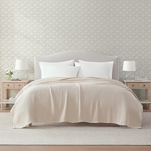 Click here for Martha Stewart Bedford Tile Blanket  One Size  Pin... prices