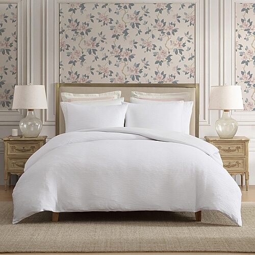 Click here for Laura Ashley Crinkle Woven Gauze 3-Pc. Duvet Cover... prices