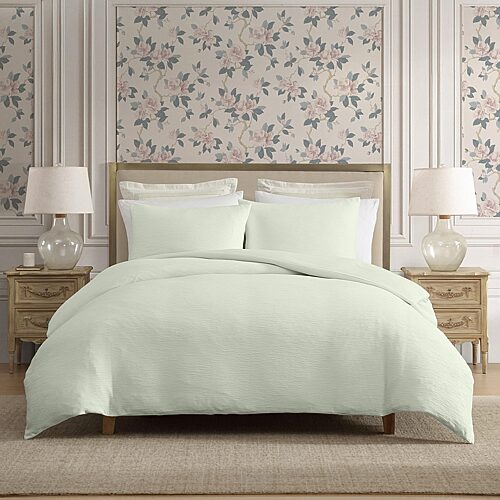 Click here for Laura Ashley Crinkle Woven Gauze 3-Pc. Duvet Cover... prices