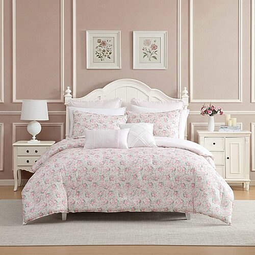 Click here for Laura Ashley Pamelas Posies Reversible 5-Pc. Comfo... prices