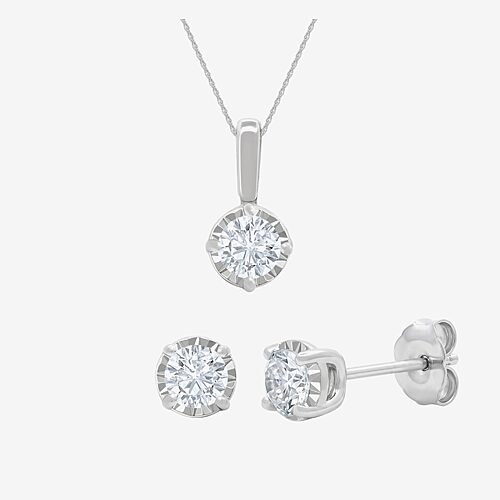 Click here for (H-I / I1) Womens 1 CT. T.W. Lab Grown White Diamo... prices