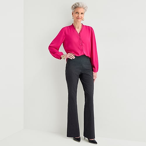 Click here for Liz Claiborne Lisa Womens Tall Flare Pull-On Pant... prices