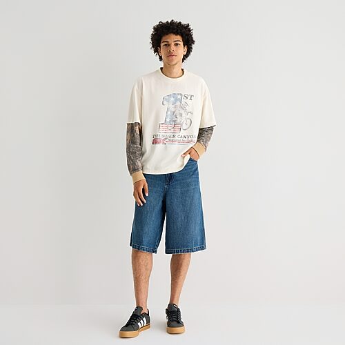 Click here for Arizona Mens 16 Denim Short  50  Blue prices