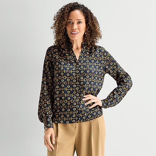 Click here for Liz Claiborne Womens Tall Split Crew Neck Cuffed L... prices