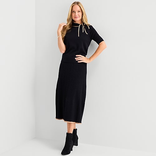 Click here for Liz Claiborne Womens Tall High Rise Midi Pleated S... prices
