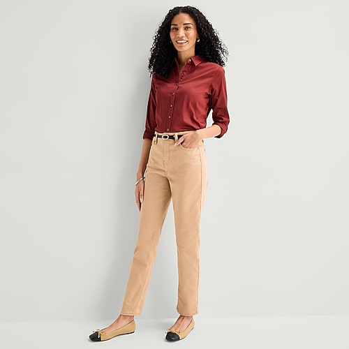 Click here for Liz Claiborne Lana Womens High Rise Straight Leg J... prices