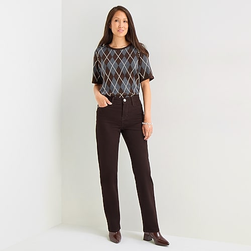 Click here for Liz Claiborne Lana Womens High Rise Straight Leg J... prices