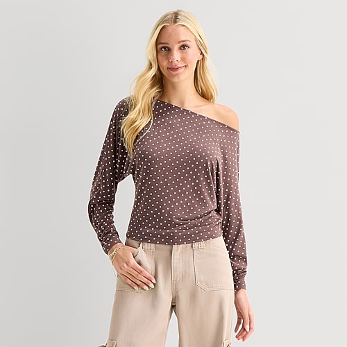 Click here for Forever 21 Womens Juniors Asymmetrical Neck Long S... prices