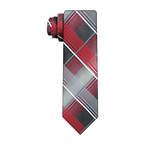 Click here for Van Heusen Plaid Tie  One Size  Red prices