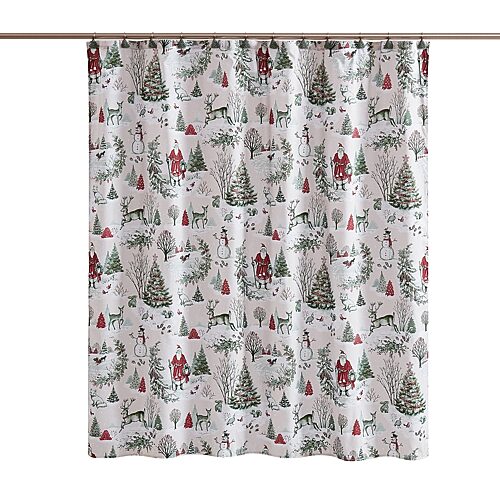 Click here for Avanti Yuletide Shower Curtain  One Size  Beige prices