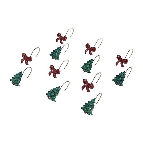 Click here for Avanti Snowy Pines Shower Curtain Hooks  One Size... prices