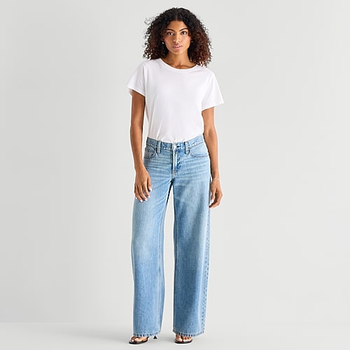Click here for A.N.A Womens Low Rise Loose Jean  18  Blue prices