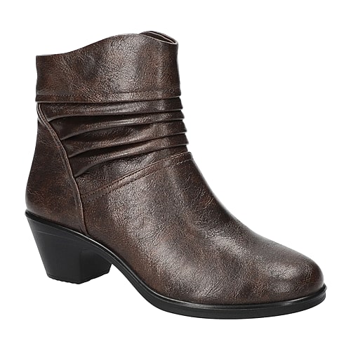 Easy Street Womens Bess Ankle Booties - Brown