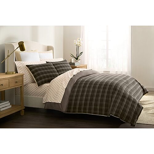 Click here for W by Wamsutta Check Plaid 3-pc. Reversible Duvet C... prices