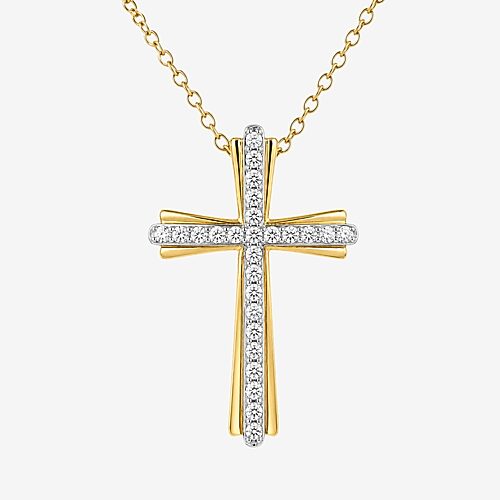 Click here for Cross (I / I2) Womens 1/4 CT. T.W. Lab Grown White... prices
