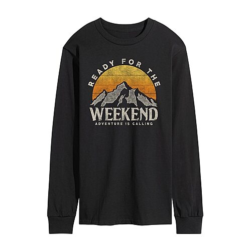 Click here for Ready For The Weekend Distressed Mens Crew Neck Lo... prices