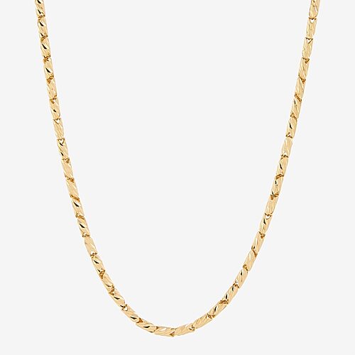Click here for Womens 14K Gold 18 Inch Link Chain Necklace  One S... prices