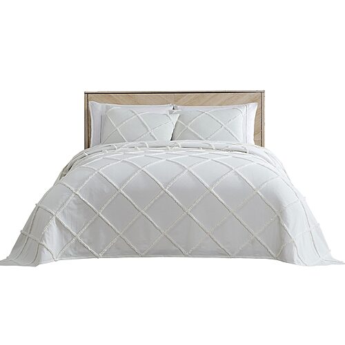 Click here for Elle Decor Chenille Classic Bedspread  Twin - Latt... prices