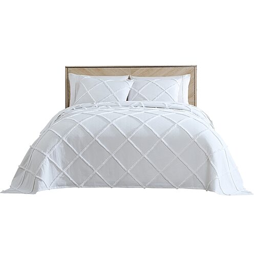 Click here for Elle Decor Chenille Classic Bedspread  Full - Latt... prices