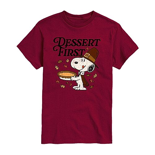 Click here for Dessert First Thanksgiving Distressed Mens Crew Ne... prices