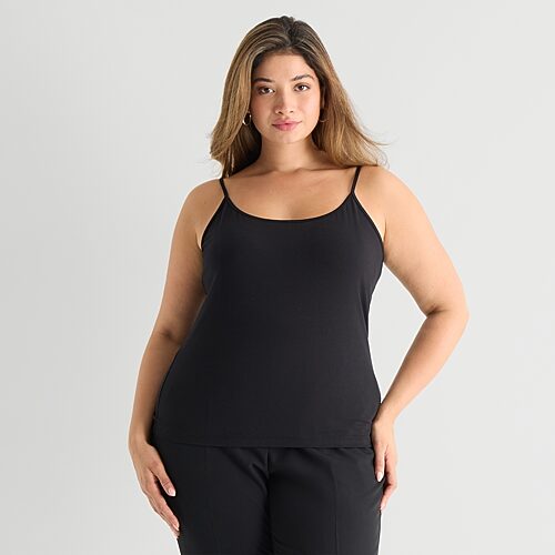 Click here for Worthington Womens Plus U Neck Sleeveless Camisole... prices