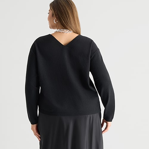 Click here for Worthington Womens V Neck Long Sleeve Button Plus... prices