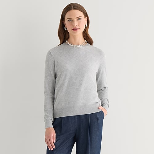 Click here for Worthington Womens Crew Neck Long Sleeve Pullover... prices