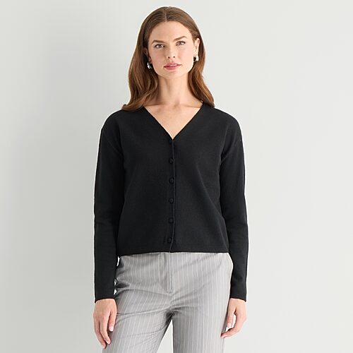 Click here for Worthington Womens V Neck Long Sleeve Button Cardi... prices