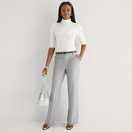 Click here for Worthington Womens Modern Perfect Trouser  10  Gra... prices