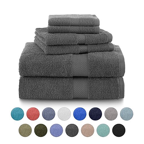 Click here for Martex 6-pc. Bath Towel Set  One Size  Gray prices