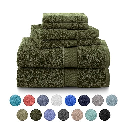 Click here for Martex 6-pc. Bath Towel Set  One Size  Green prices