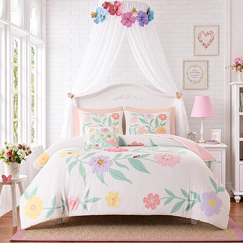 Click here for Intelligent Design Garden Floral 4-Piece Comforter... prices
