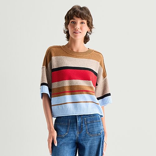 Click here for A.N.A Womens Crew Neck Short Sleeve Pullover Sweat... prices