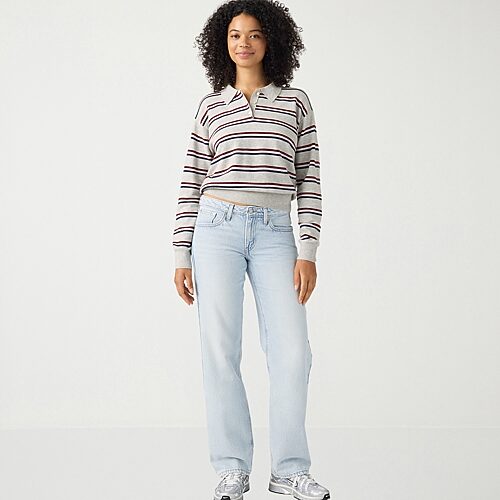 Levis Womens Super Low Straight Leg Jeans  29  Blue