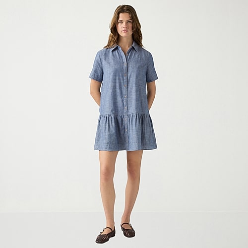 Click here for Levis Womens Cielle Short-Sleeve Collared Mini Dre... prices