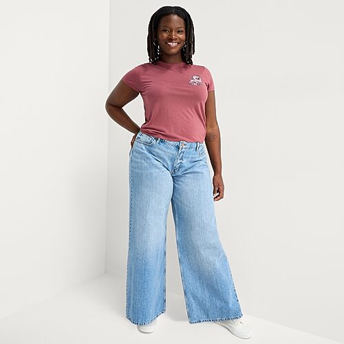 Click here for Arizona Womens Juniors Plus Low Rise Baggy Fit Jea... prices