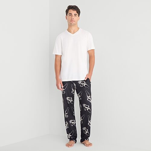 Click here for Mens Pajama Pants  Small  Black prices