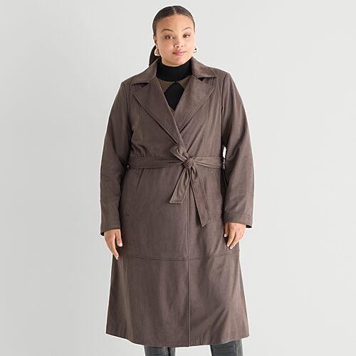 Click here for Worthington Womens Plus Midweight Trench Coat  1x... prices