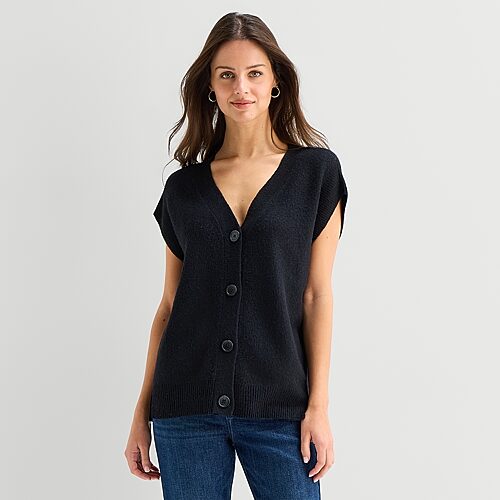 Click here for a.n.a Womens V Neck Button Sweater Vest  Xx-large... prices