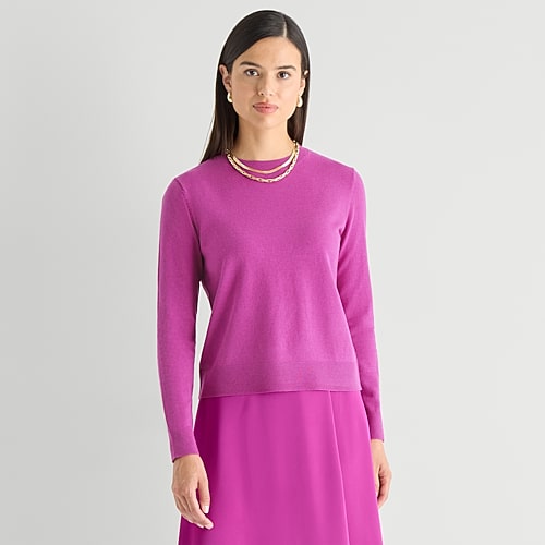 Click here for Worthington Womens Crew Neck Long Sleeve Pullover... prices