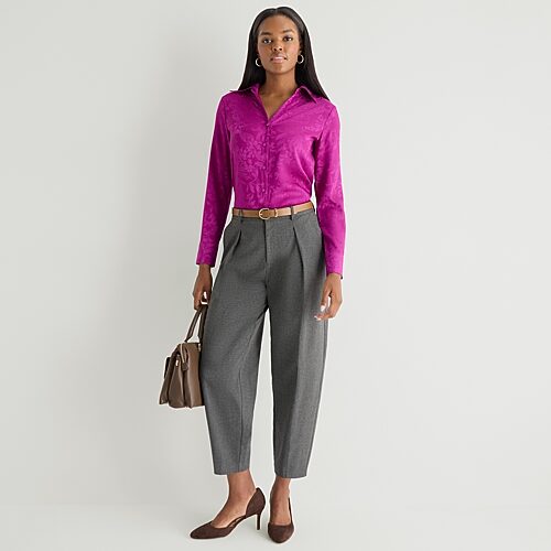 Click here for Worthington Womens Petite Tapered High Rise Trouse... prices