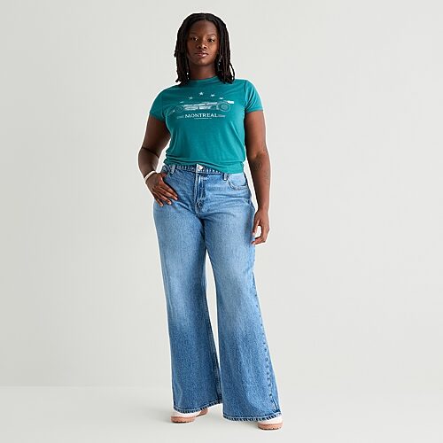 Click here for Arizona Womens Juniors Plus Low Rise Straight Leg... prices