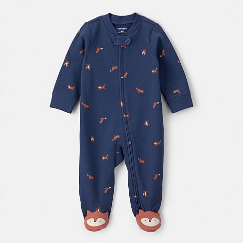 Click here for Carters Baby Boys Milk and Cookies Cotton 2-Way Zi... prices