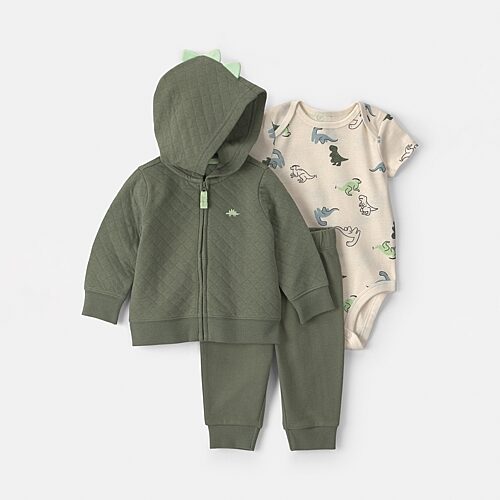 Click here for Carters Boys Dinosaur Quilted French Terry Layerin... prices