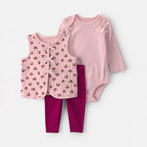 Click here for Carters Baby Girls Sleeveless Cardigan  Bodysuit a... prices