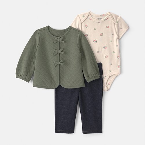 Click here for Carters Baby Girls Long-Sleeve Cardigan  Bodysuit... prices