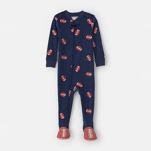 Click here for Carters Baby Boys Football 2-Way Zip Dream Plush S... prices