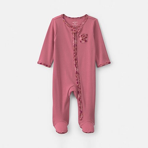 Click here for Carters Baby Girls Floral 2-Way Zip Sleep & Play -... prices